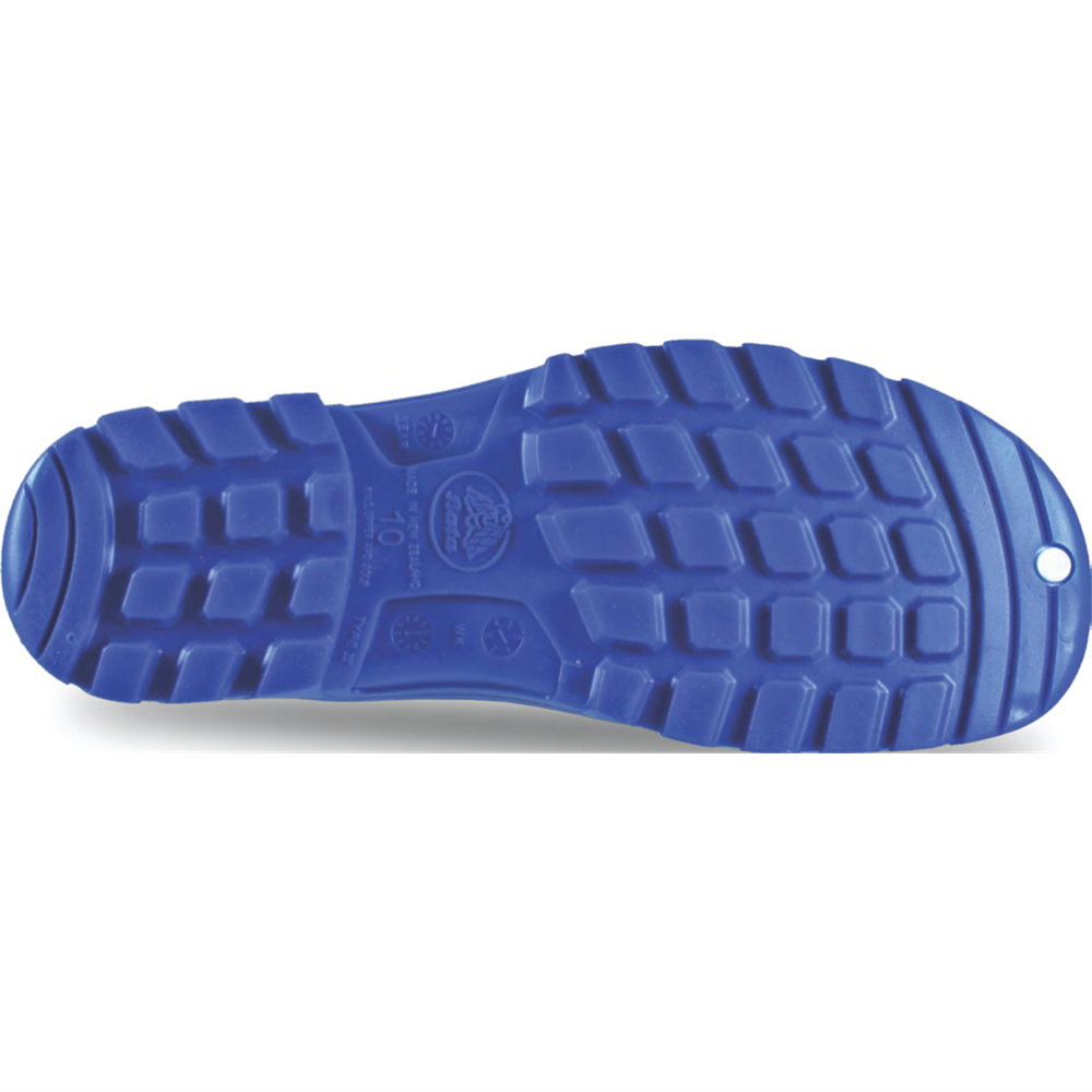 260-027 - Safemate Safety Gumboot White/Blue 400mm - PPG Online