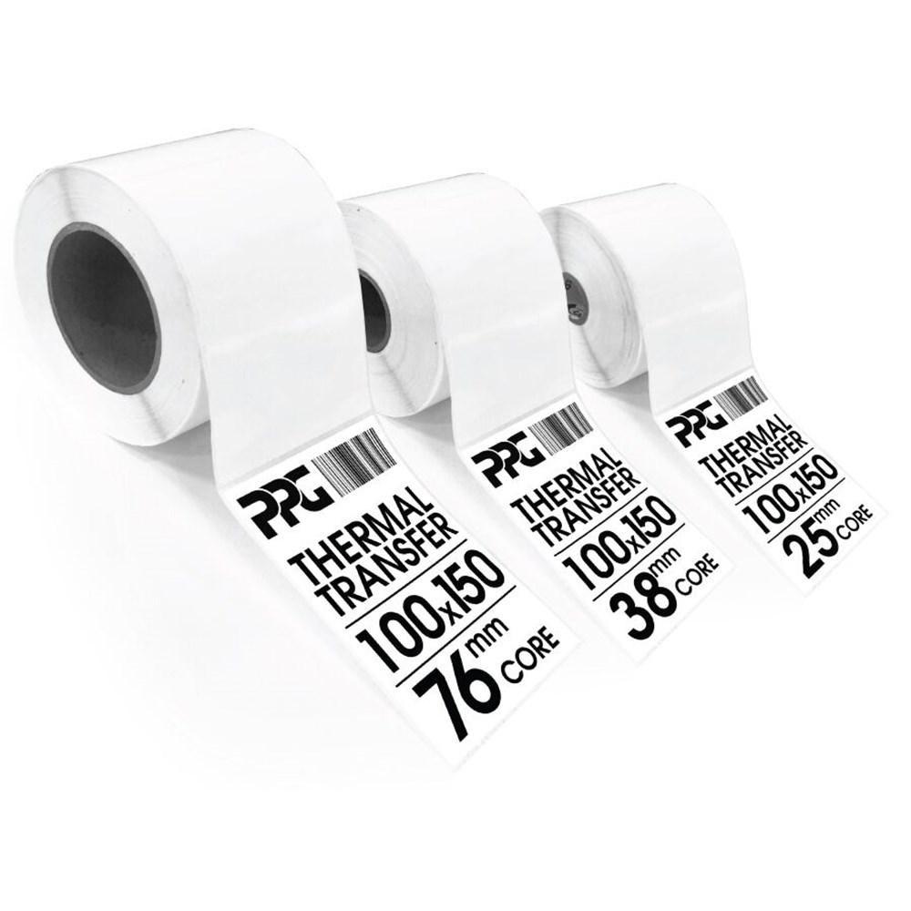 299-561 - Label Roll Thermal Transfer 100 x 150 White 76/Core 1000/Roll ...
